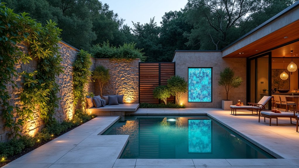 17 Unique Pool Deck Wall Decorating Ideas That Add Visual Interest ...