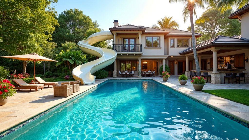 20 Pool Ideas With Slide Additions For Family Fun - Love Gunite Pool