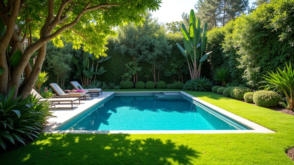 23 Fresh Pool Landscaping With Turf For A Lush, Low-Maintenance Look ...