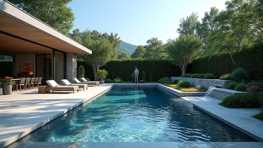 17 Modern Inground Pool Deck Ideas That Define Luxury - Love Gunite Pool