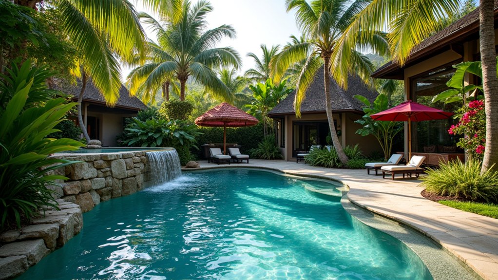 18 Lush Tropical Pool Landscaping Ideas For A Private Paradise - Love ...