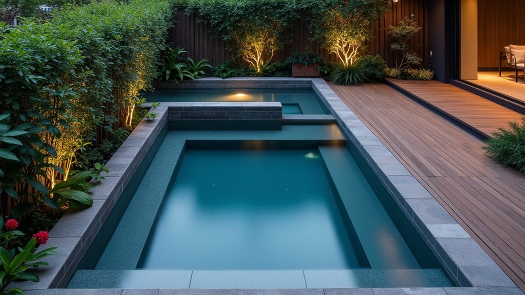 18 Pool Ideas With Hot Tub Features For Total Relaxation - Love Gunite Pool
