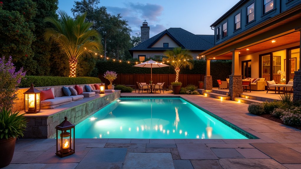 24 Luxury Pool Lighting Ideas That Feel Like A High End Resort - Love ...