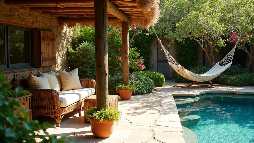 19 Rustic Pool Cabana Ideas With Natural Textures - Love Gunite Pool