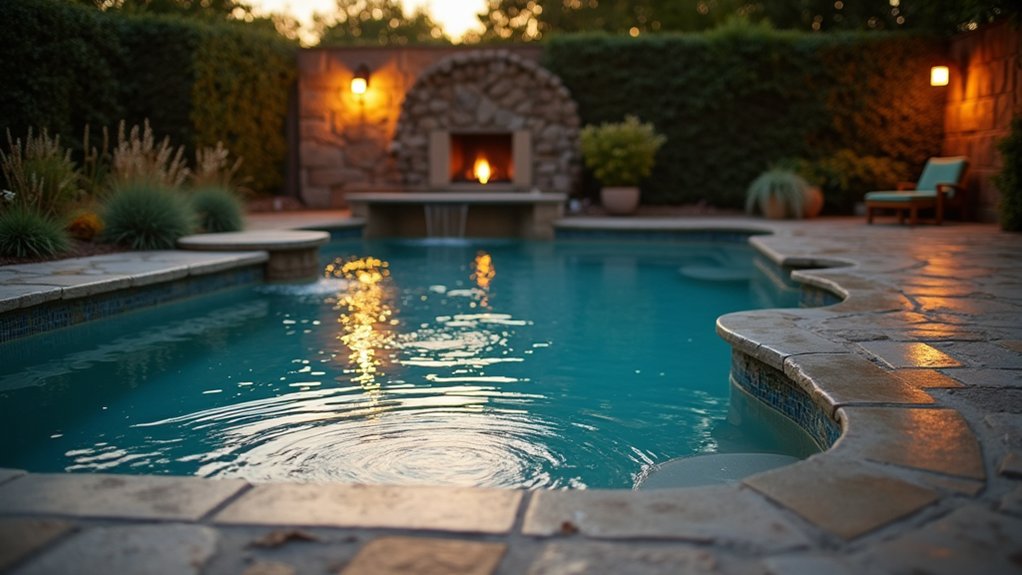 25 Striking Pool Water Feature Lighting Ideas That Add Movement And ...