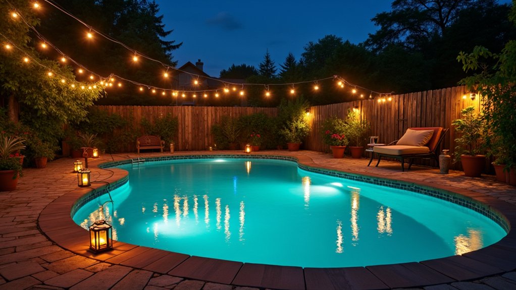 18 Relaxing Pool Lighting At Night Ideas That Create A Peaceful Mood ...