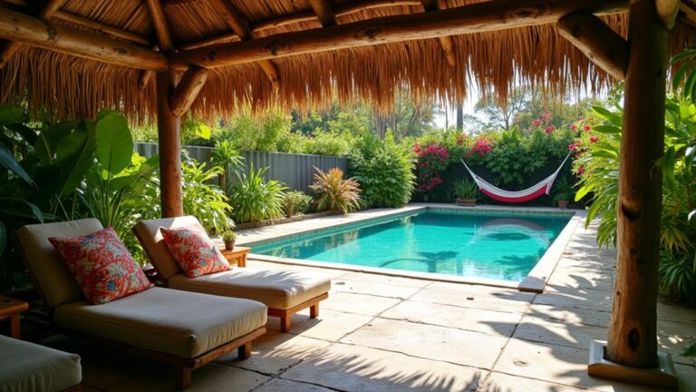 22 Tropical Pool Cabana Ideas That Feel Vacation Ready - Love Gunite Pool