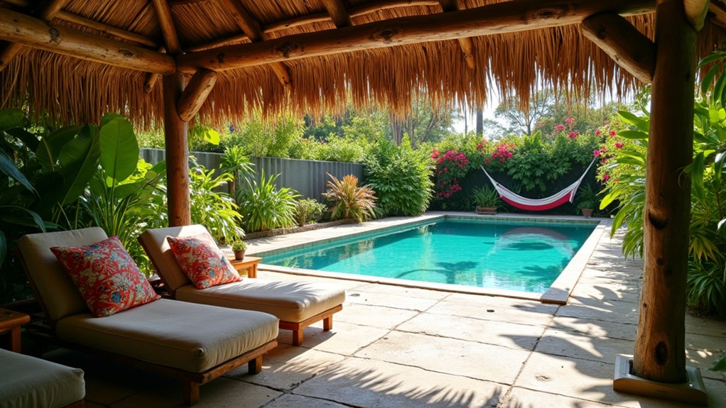 22 Tropical Pool Cabana Ideas That Feel Vacation Ready - Love Gunite Pool
