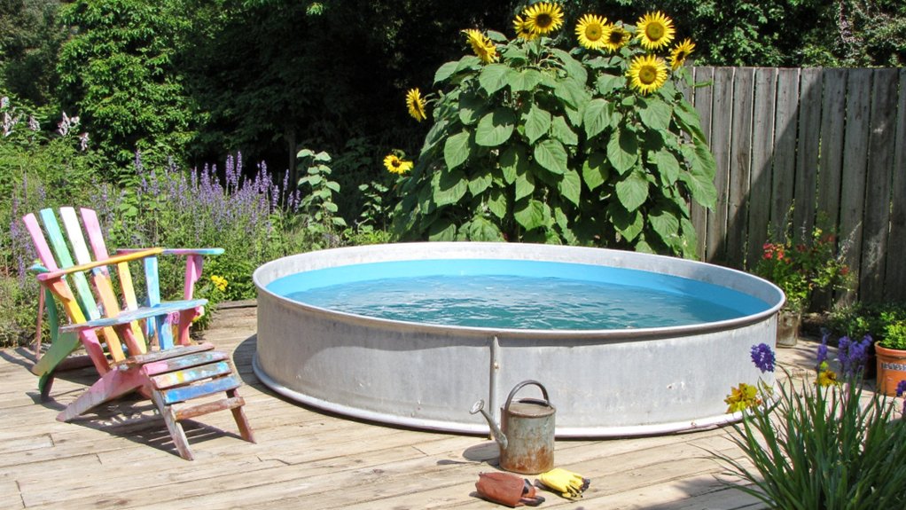 21 Budget Friendly Stock Tank Pool Ideas That Surprise - Love Gunite Pool