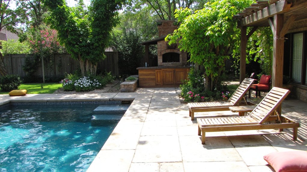 18 Elegant Backyard Pool And Patio Ideas For Easy Entertaining - Love ...