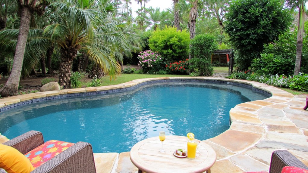 18 Practical Backyard Pool Deck Ideas For Everyday Use - Love Gunite Pool